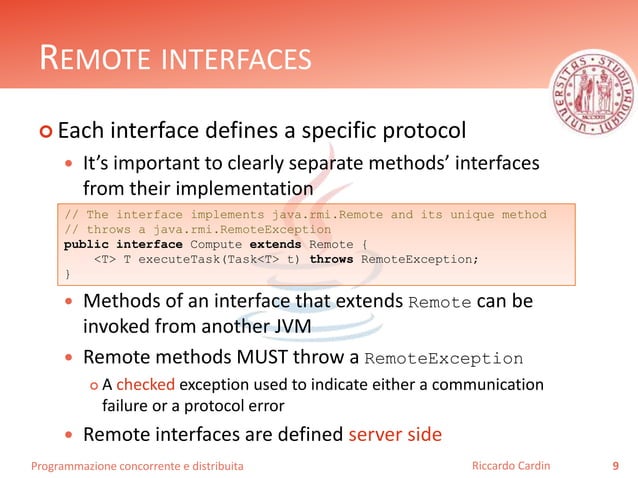 Java - Remote method invocation | PPT