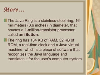 Java ring ppt | PPT