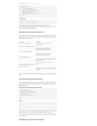 Java Scanner – Comprehensive Guide with Examples | PDF | Technology ...