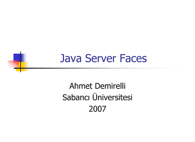 Java Server Faces | PDF