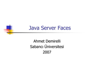 Java Server Faces | PPT