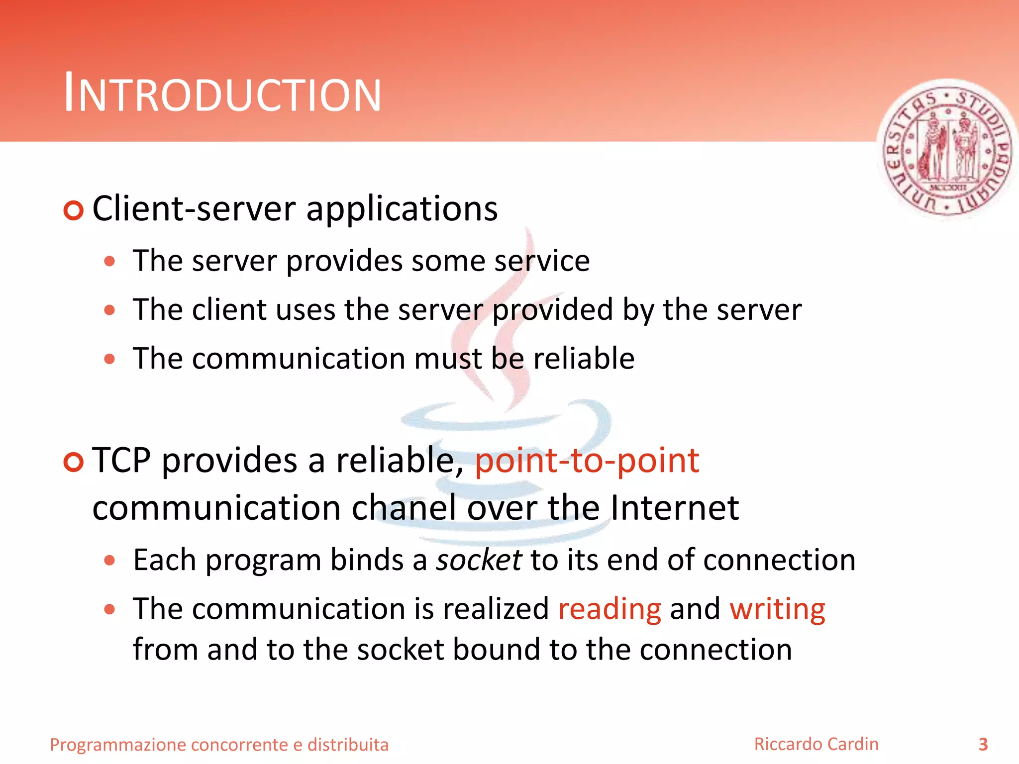 Java Sockets Pptx Computer Networking Computing