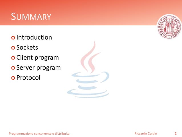 Java - Sockets | PPTX | Computer Networking | Computing