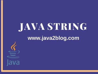 Java String, StringBuffer, StringBuilder Guide | PPT