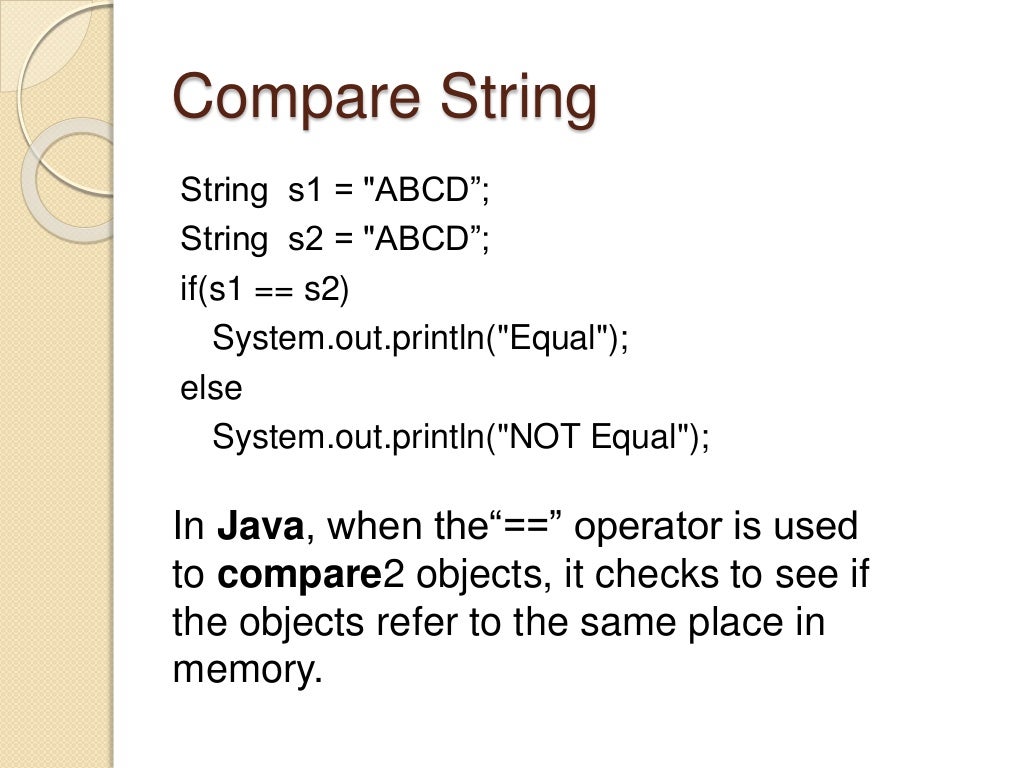 Java strings