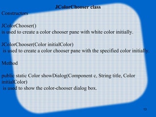 Java swing | PPT