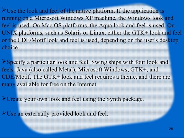 Java aqua look and feel for windows download - lasopaif