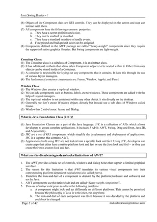 Java swing 1 | PDF | Programming Languages | Computing