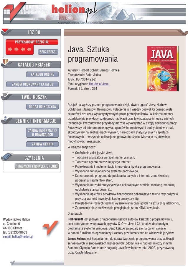 Java. Sztuka programowania | PDF