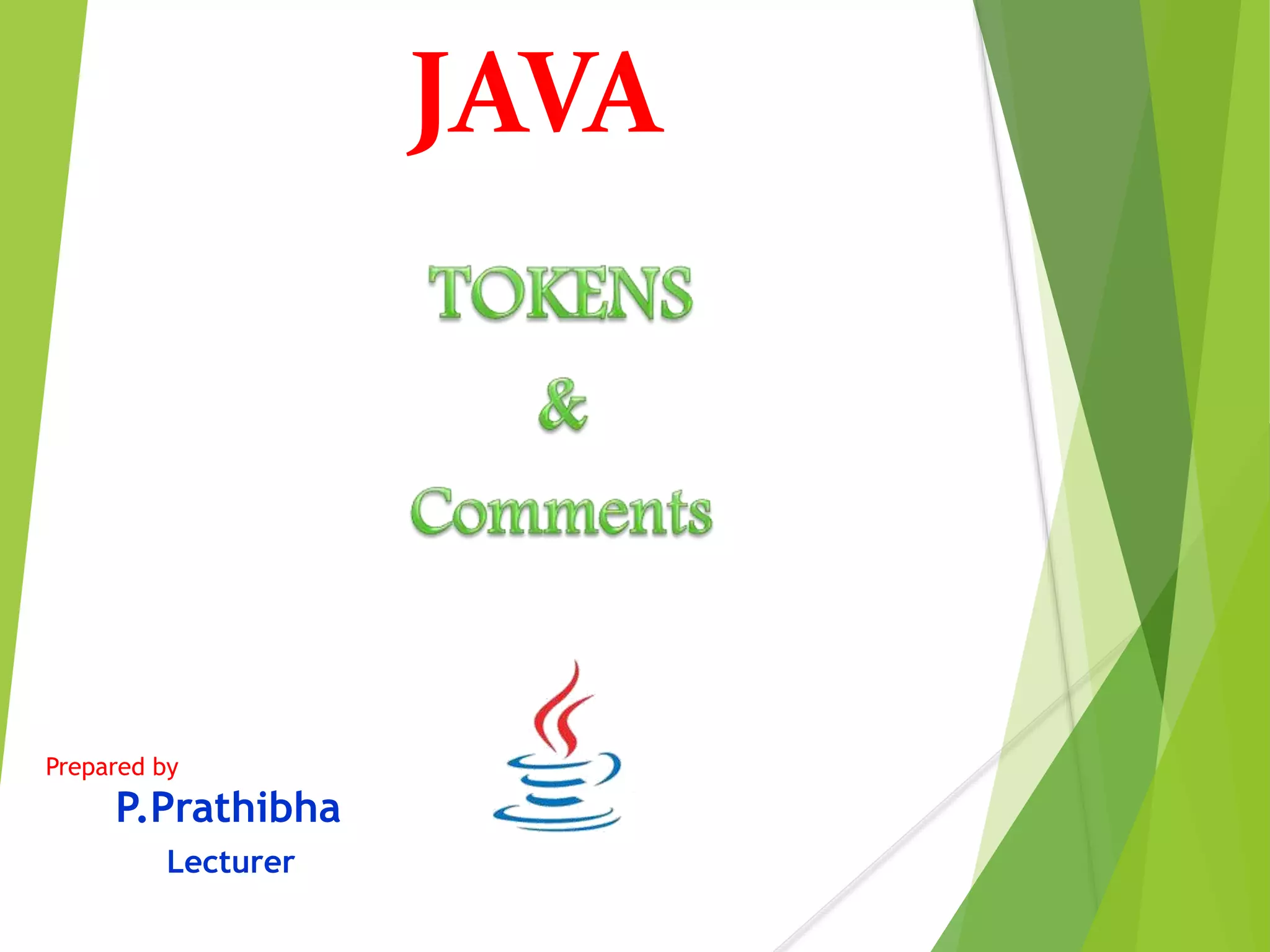 Java Tokens | PPTX