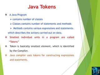 Java Tokens | PPTX