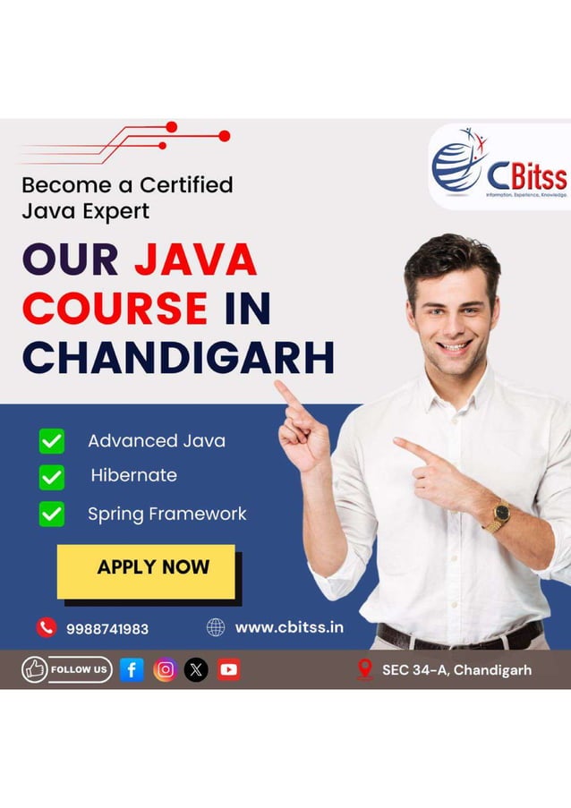 Java Training Courses in Chandigarh | Learn Java Programming at CBITSS | PDF
