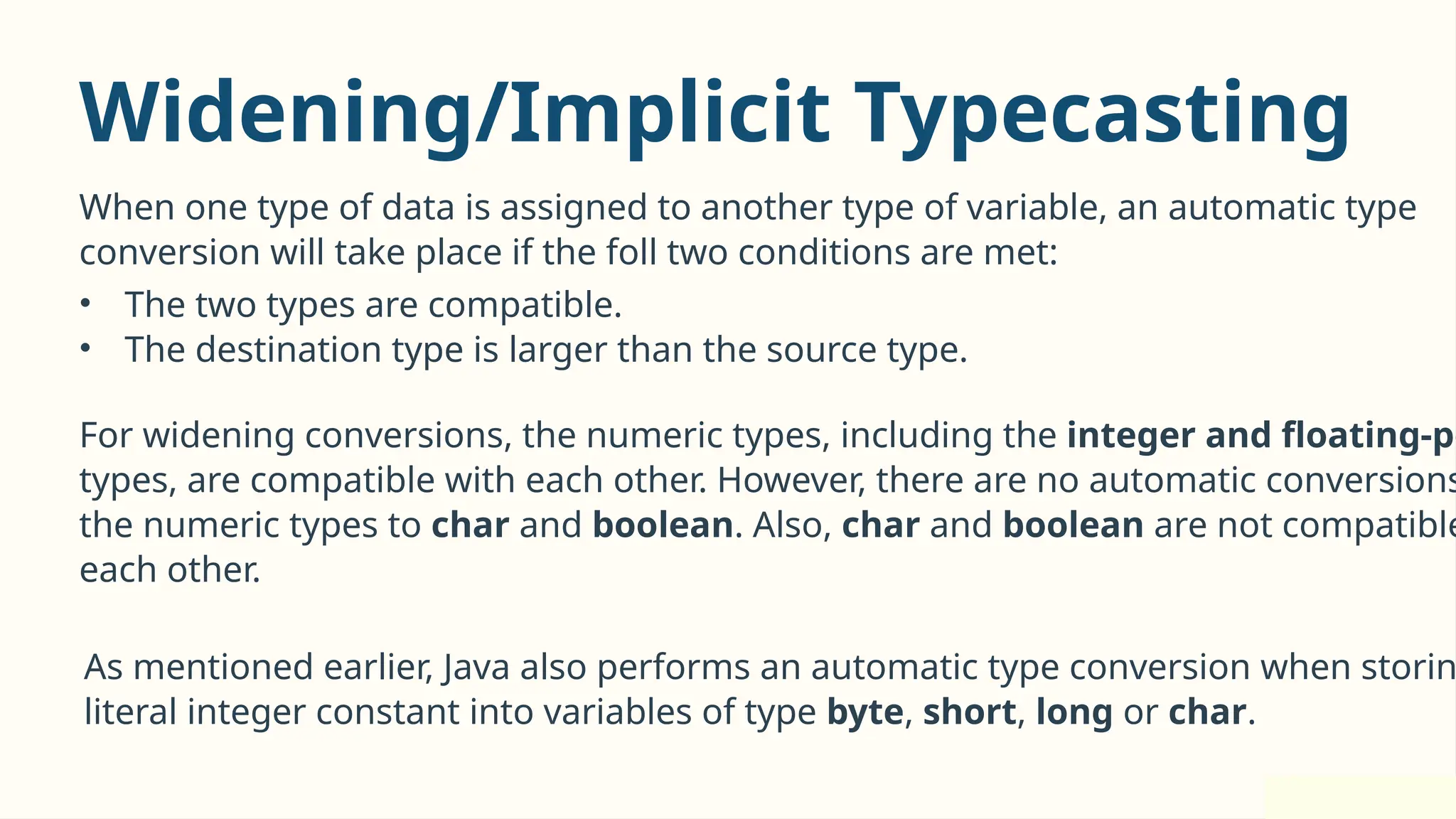 Java Typecasting A Deep Dive Exploration Pptx