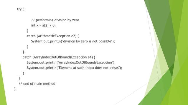 Java -Exception handlingunit-iv | PPT