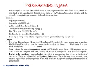 PROGRAMMING IN JAVA | PPTX | Programming Languages | Computing