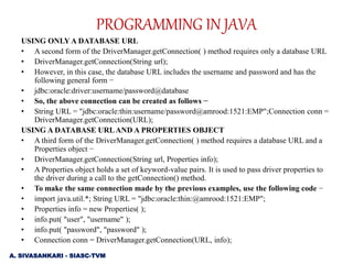 PROGRAMMING IN JAVA- unit 5-part II | PPTX