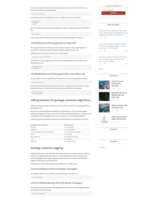 Guide To The Most Important JVM Parameters | PDF | Programming Languages | Computing