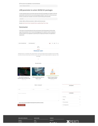 Guide To The Most Important JVM Parameters | PDF | Programming Languages | Computing