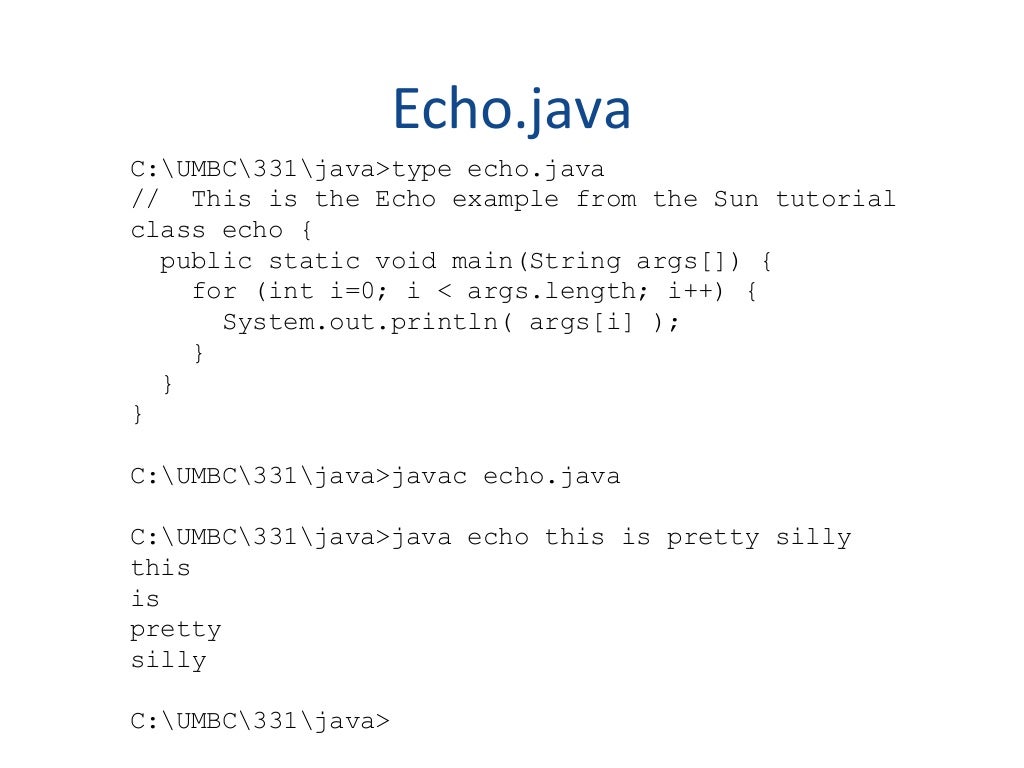 Java Basics