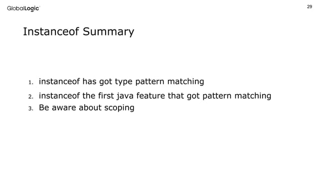 Pattern Matching in Java 14 | PPT