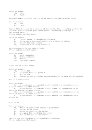 CORE JAVA | TXT | Programming Languages | Computing