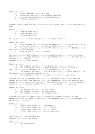 CORE JAVA | TXT | Programming Languages | Computing