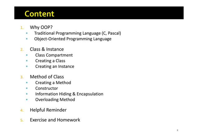 Java 2 chapter 10 - basic oop in java | PPT