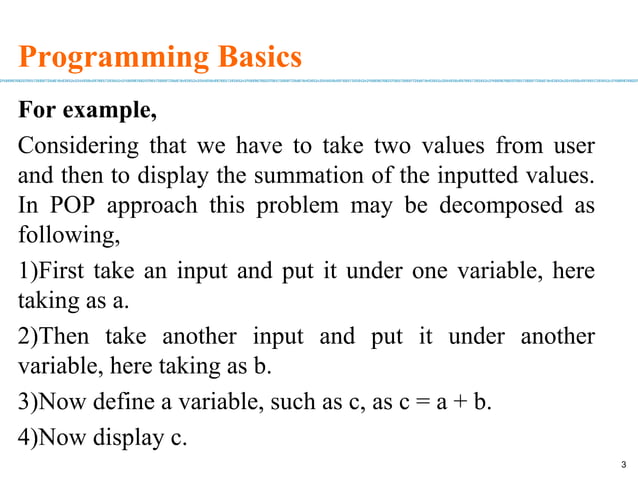 Java2020 programming basics and fundamentals | PPT