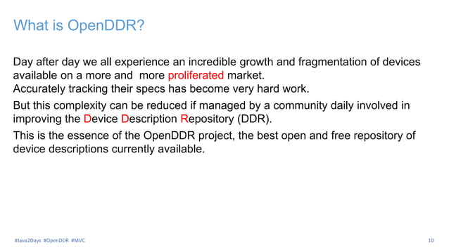 OpenDDR and Jakarta MVC - Java2Days 2020 Virtual | PPT
