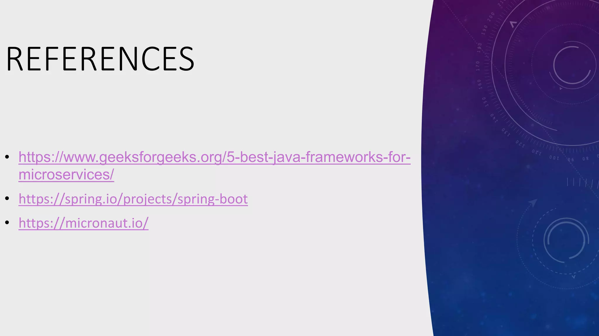 Microservices Architecture and Java Frameworks | PPTX