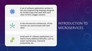 Microservices Architecture and Java Frameworks | PPTX