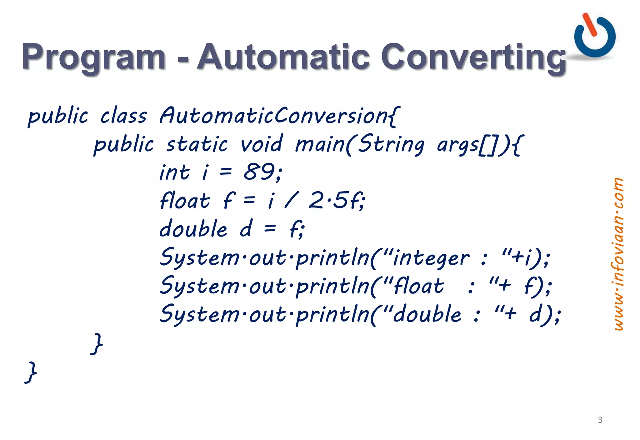 Type Casting Operator | PPT