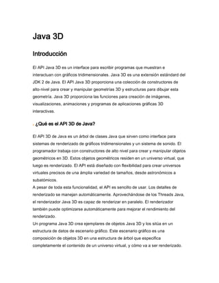 Java 3d | PDF