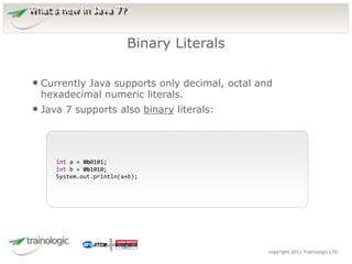 Java 7 - What's New? | PPTX