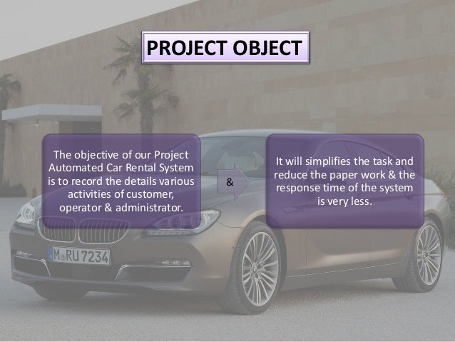 Automated Car Rental System