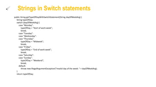 Java 7 + 8 new features | PPTX