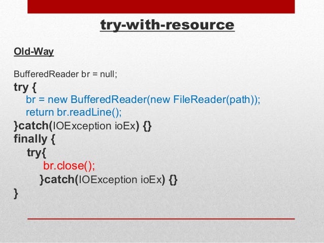 Java7 New Features and Code Examples