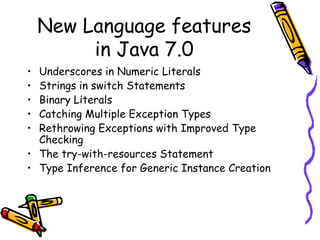 Java 7 new features | PPT | Programming Languages | Computing
