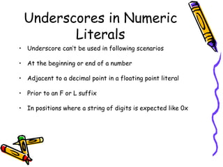 Java 7 new features | PPT | Programming Languages | Computing