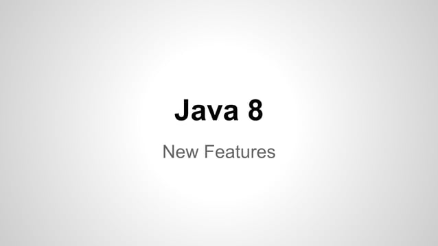 Java 8 New Features Ppt