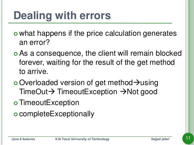 Java 8 Completable Future 