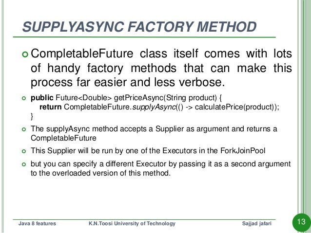 Java 8 Completable Future