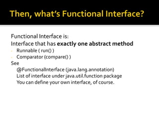 Java 8 briefing | PPT
