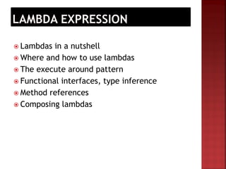 Java8 features | PDF