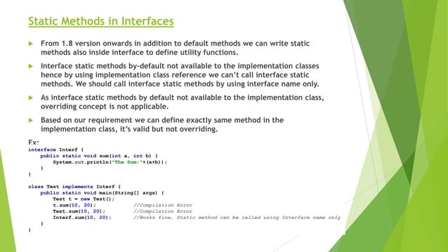 Java 8 features | PPTX | Programming Languages | Computing