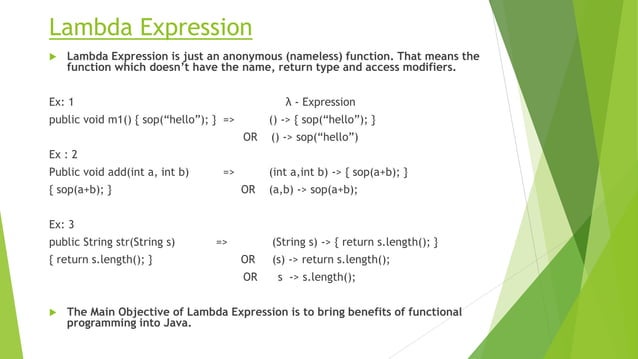 Java 8 features | PPTX | Programming Languages | Computing