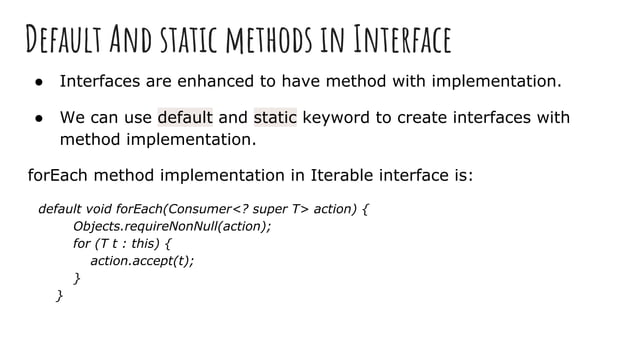 Java 8 Features Ppt