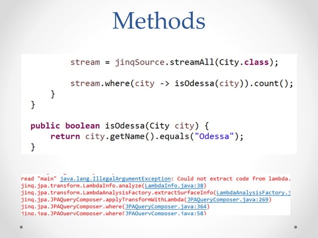 Java 8 in action.Jinq