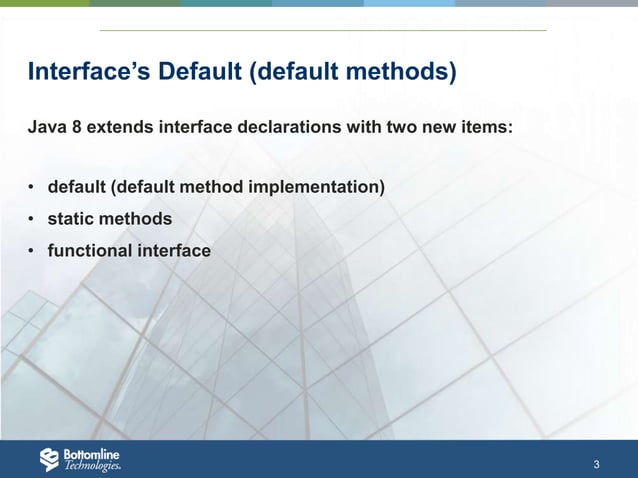 Java 8 Intro - Core Features | PPT
