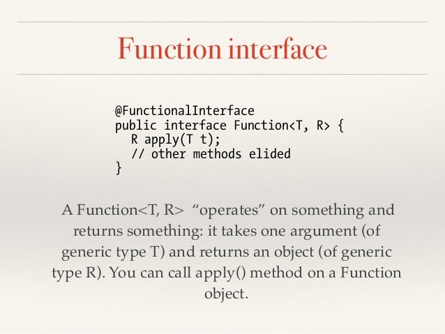 Java 8 Lambda Built-in Functional Interfaces Java 8 Lambda Built-in Functional Interfaces